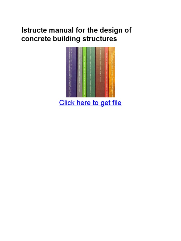Istructe Manual For The Design of Concrete Building Structures | PDF ...