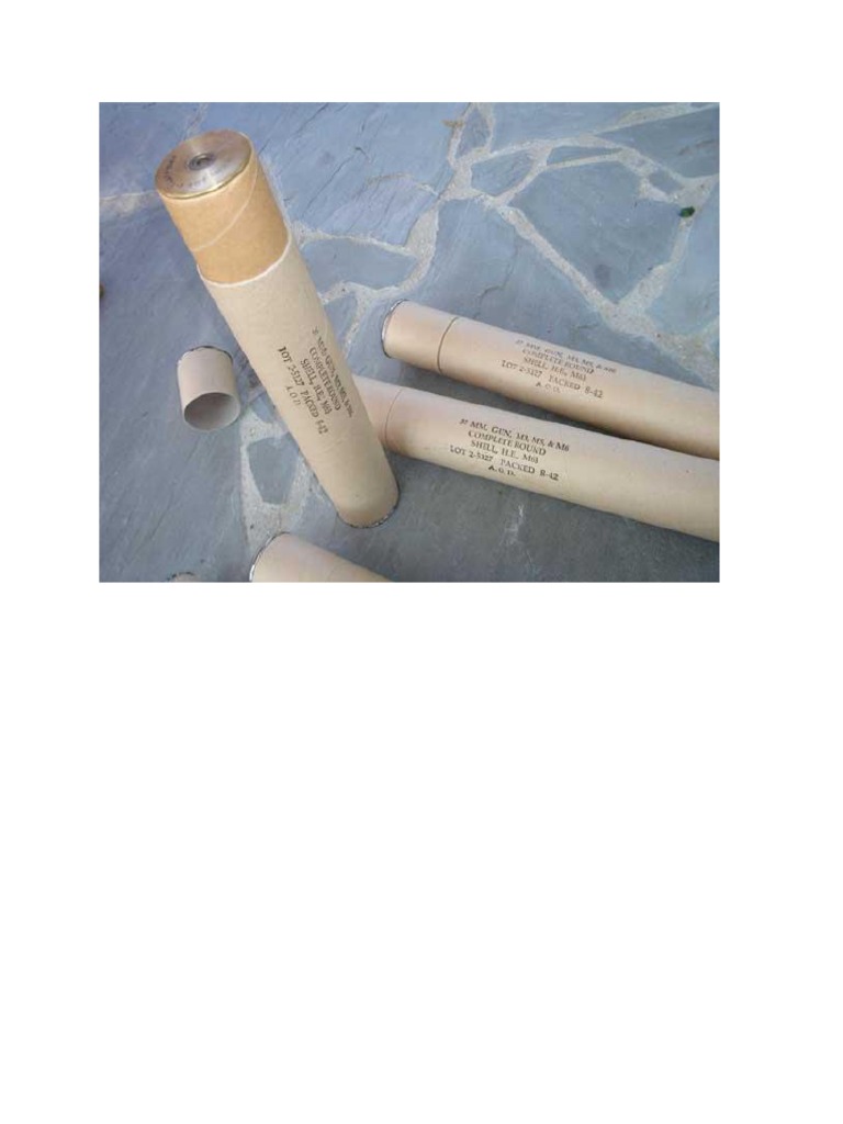37mm Cardboard Ammo Tubes | PDF