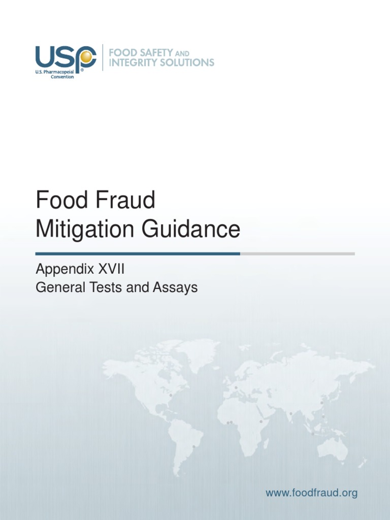 Food Fraud Mitigation Guidance | PDF | Audit | Supply Chain