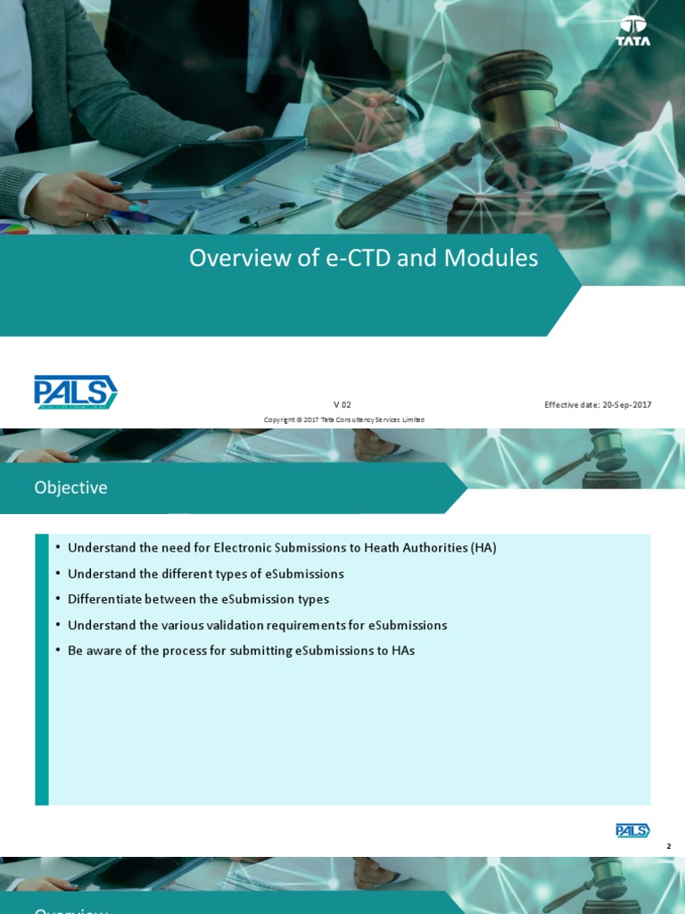 Overview of E-CTD and Modules_v02 | Food And Drug Administration ...