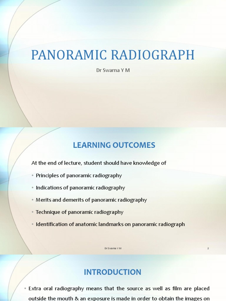 Panoramic Radiograph | PDF | Radiography | Human Anatomy