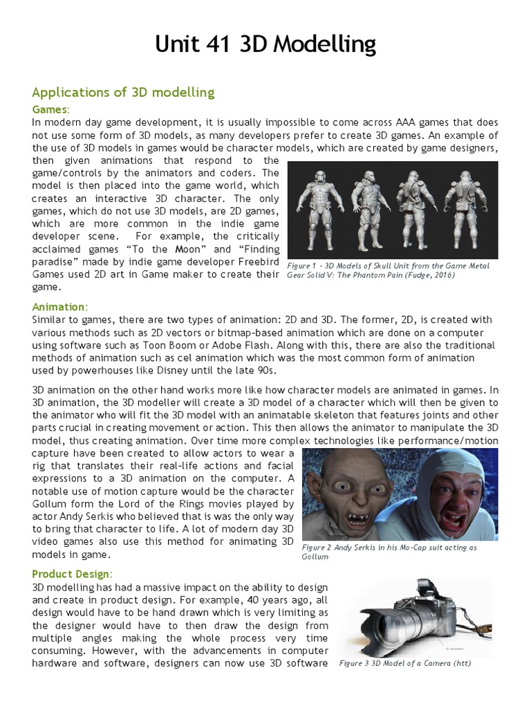 Unit 41 Assignment 1 | PDF | Shader | Rendering (Computer Graphics)