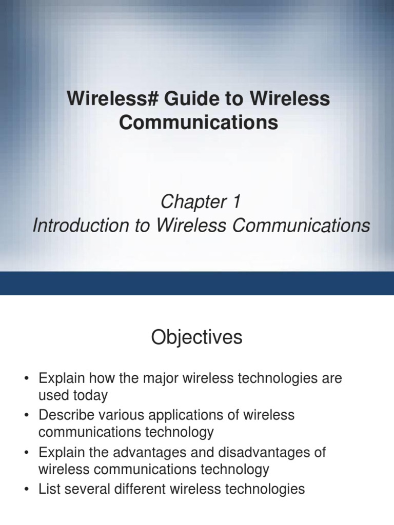 Wireless Guide To Wireless Communications Pdf Wireless Lan Wireless