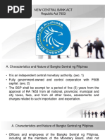 New Central Bank Act (R.A. 7653) : Establishment and Organization of ...