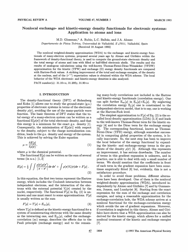 Application of the Nonlocal Weighted-Density Approximation to Calculate Ground State Properties ...