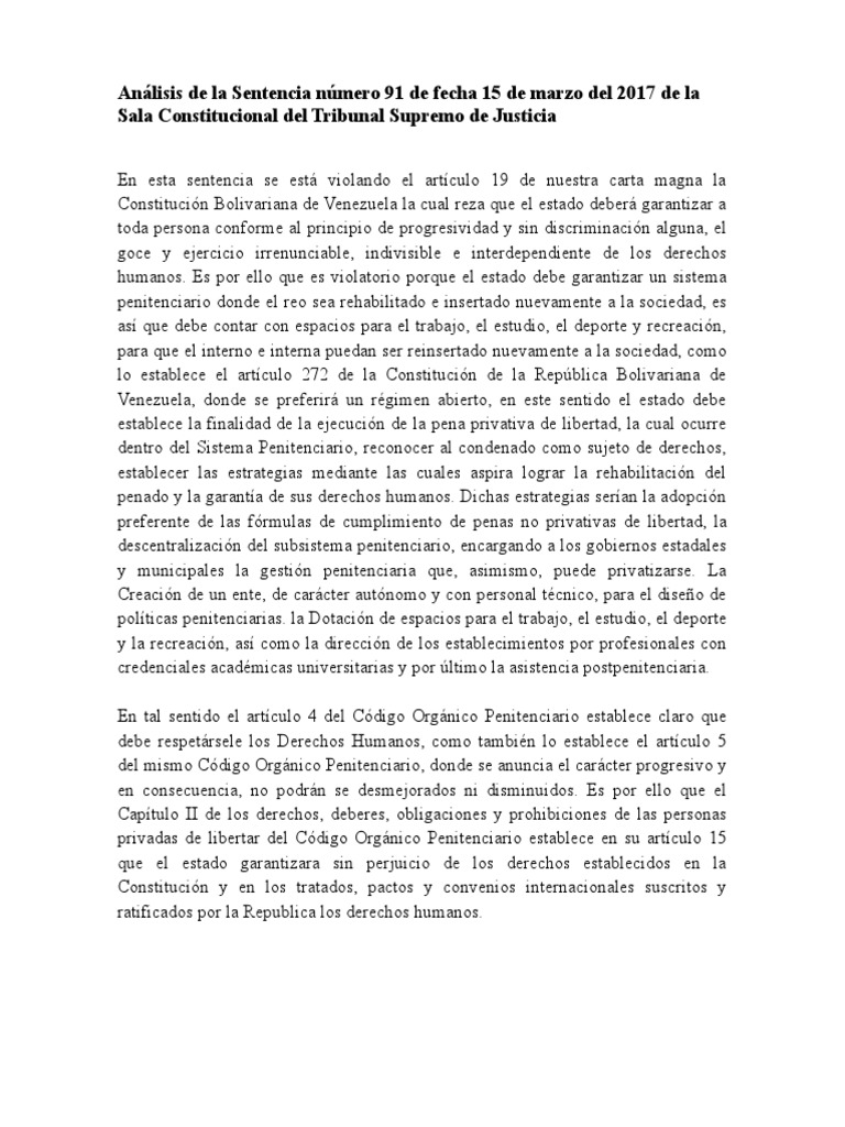 Analisis Del Articulo 91 | PDF | Constitución | Derechos humanos