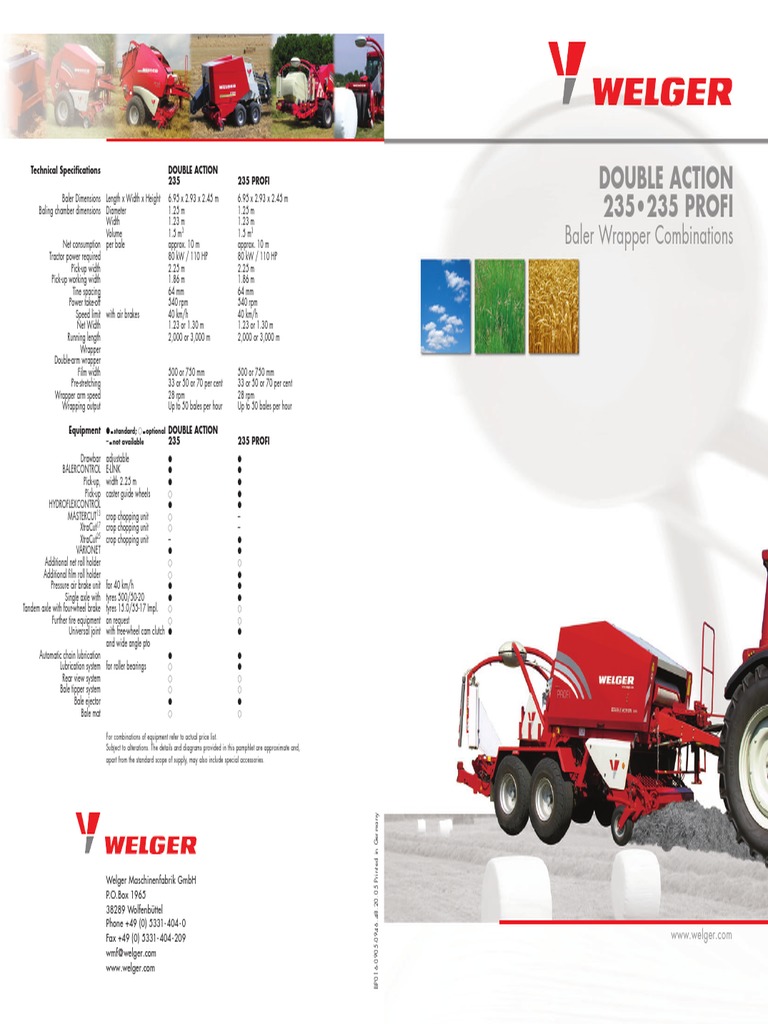 Da 235 Profi 05engl | PDF | Tractor | Manufactured Goods