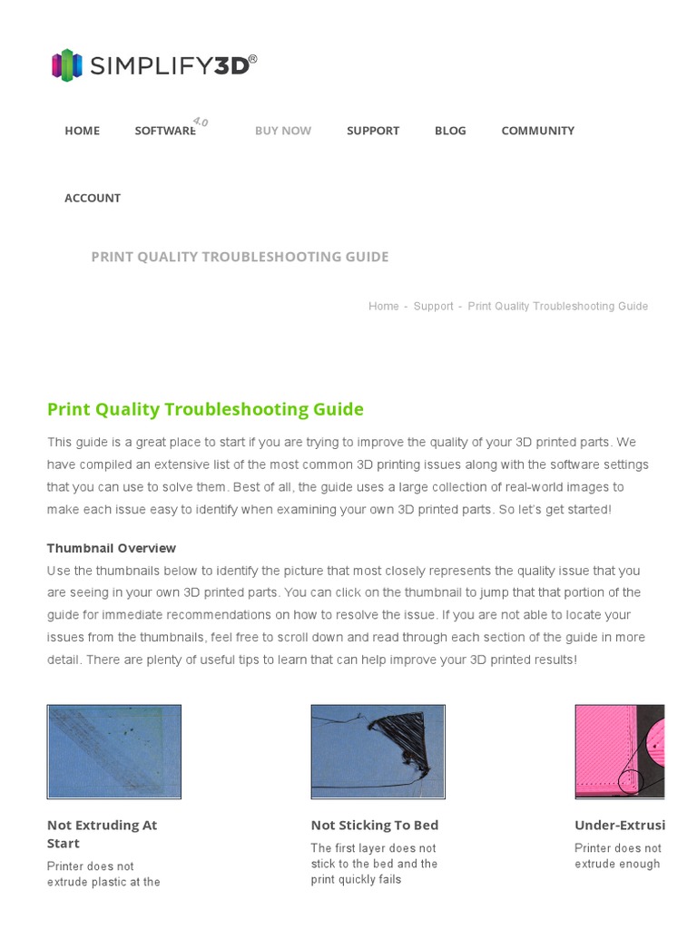 Print Quality Troubleshooting Guide - Simplify3D Software | PDF | Belt ... Print Quality Troubleshooting Guide - Simplify3D Software | PDF | Belt ...