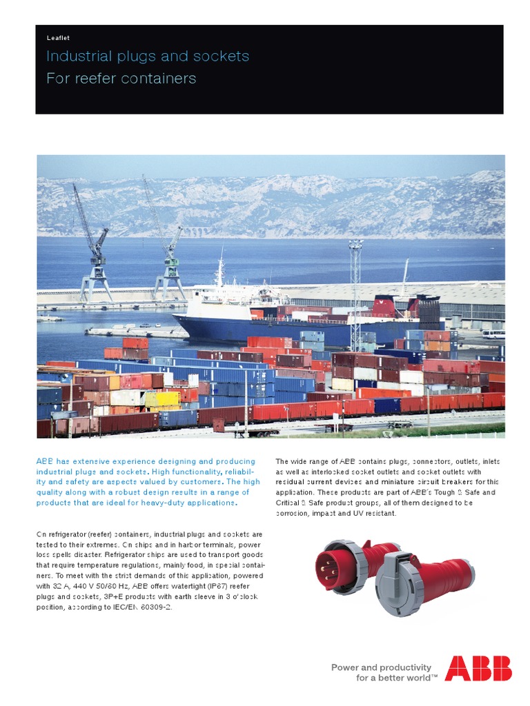 For Reefer Containers: Industrial Plugs and Sockets | PDF | Electrical ...