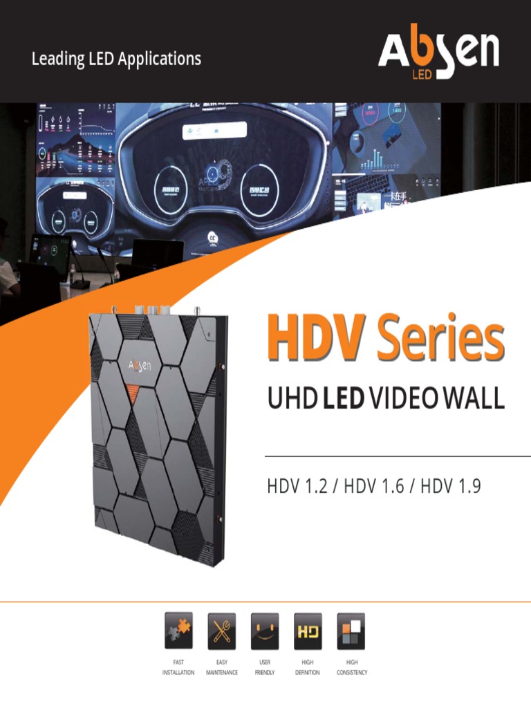 HDV Series: Uhd Led Video Wall | PDF | Liquid Crystal Display | Light ...