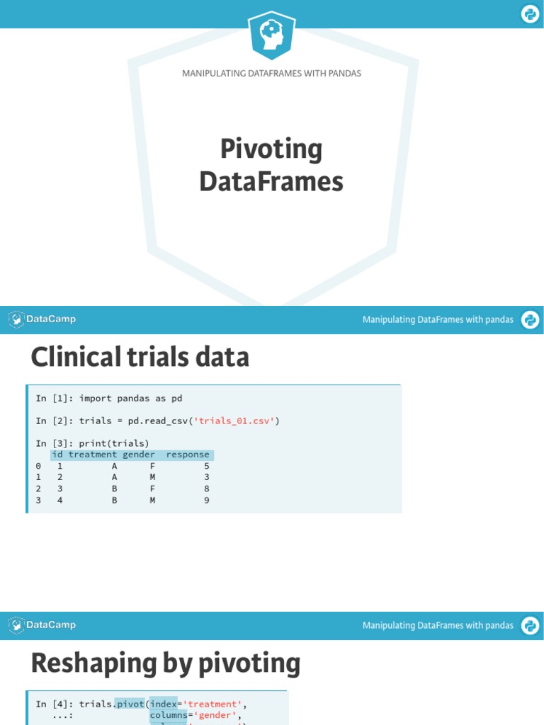 Manipulating Dataframes With Pandas | PDF | Computer Data | Data Management