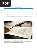 10 CONTOH PAPER Kuliah Singkat dan Cara Membuatnya + PDF | PDF