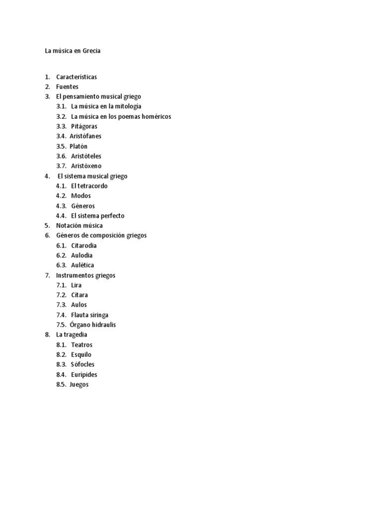 La Música en Grecia | PDF | Modo (música) | Escala (música)