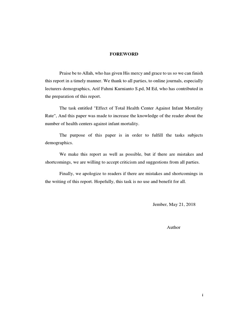 Kata Pengantar Dan Daftar Isi English Version | PDF | Demography | Science