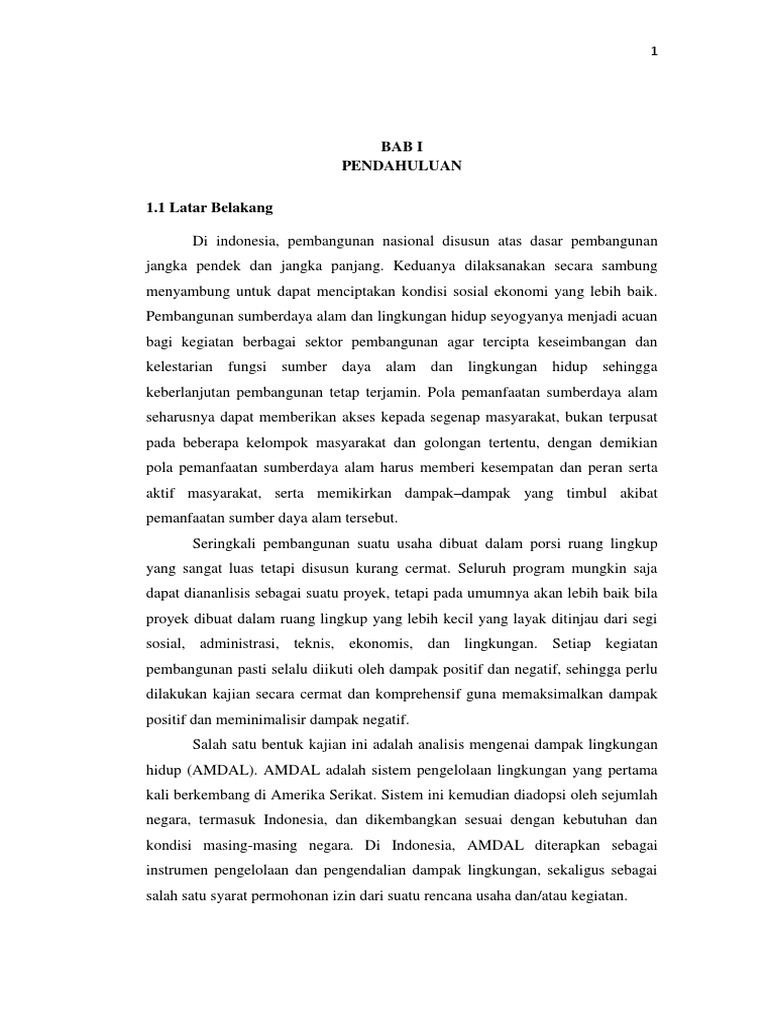 Makalah AMDAL | PDF | Sains & Matematika