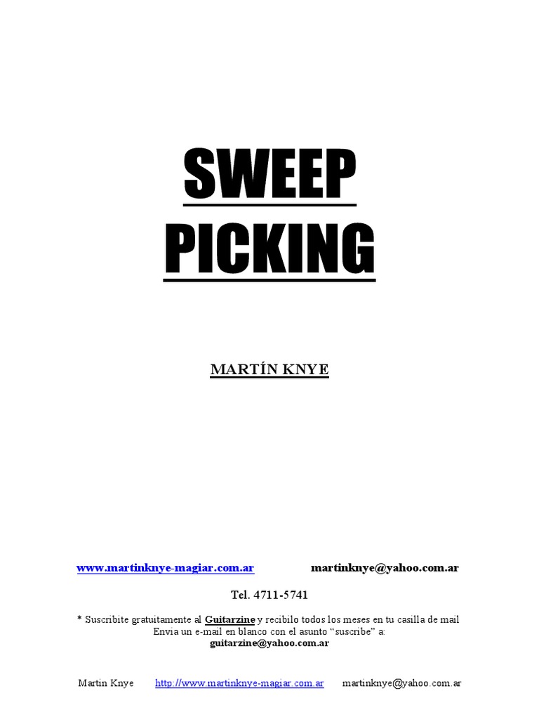 Sweep Picking PDF | PDF