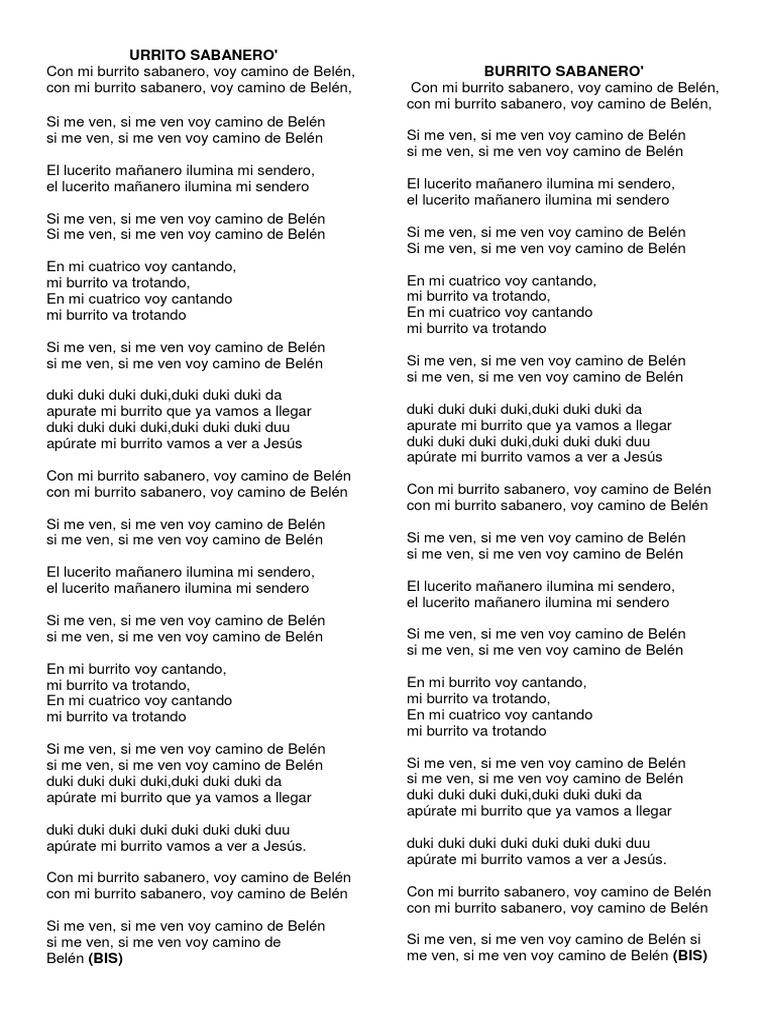 Burrito Sabanero | PDF