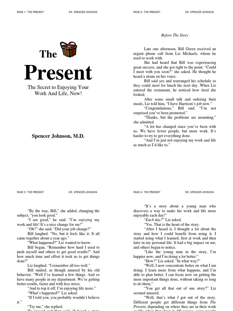 The Present: Enjoy Work and Life Now | PDF | Adolescence | Attention