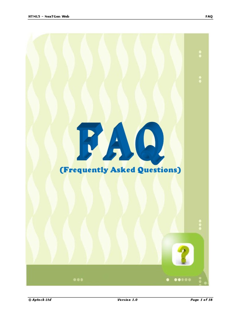 HTML Faq | PDF | Cascading Style Sheets | Html5
