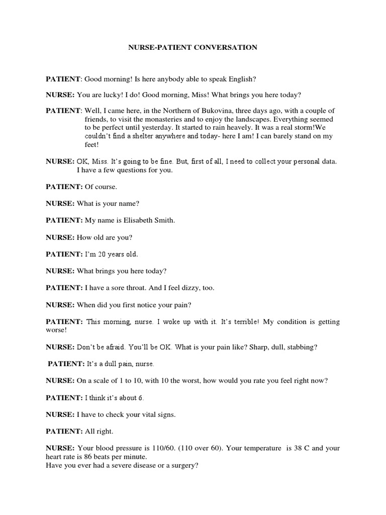 English Conversations in Healthcare | PDF | Medical Prescription ...