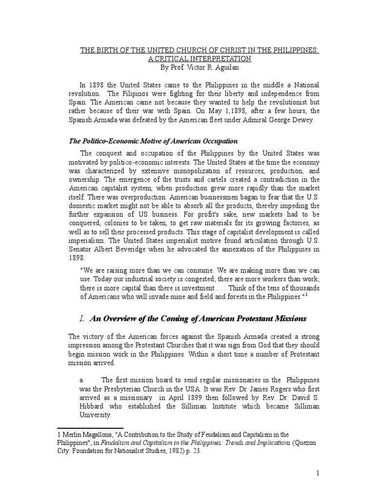 Birth of The Uccp | PDF | Christian Denomination | Protestantism