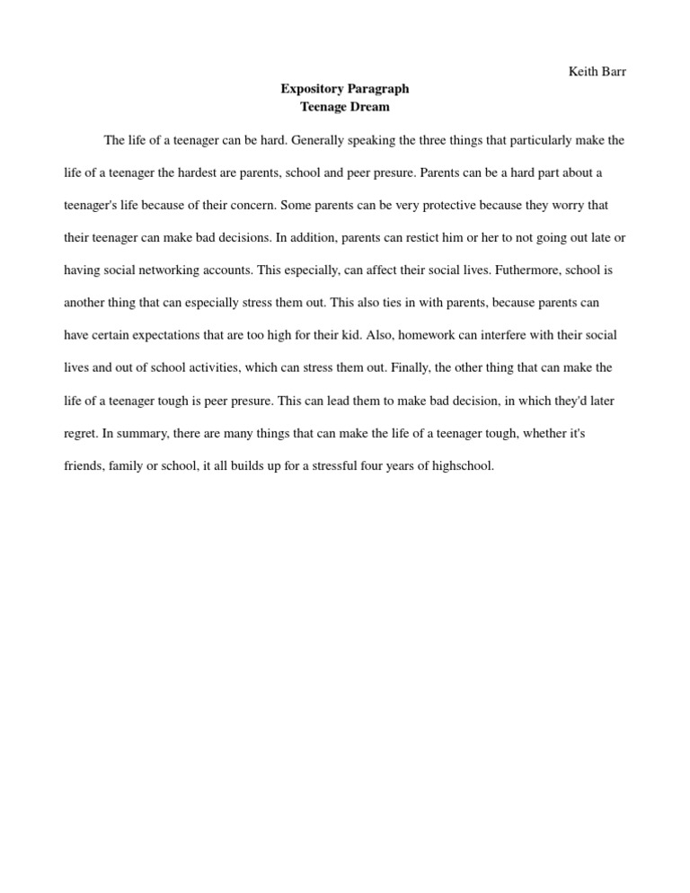 English Expository Paragraph | PDF
