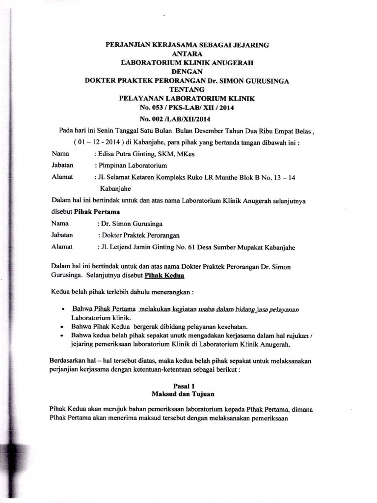 Contoh Jejaring Laboratorium | PDF