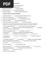 Ejercicios VI Ejercicios Con El Verbo DOLER | PDF