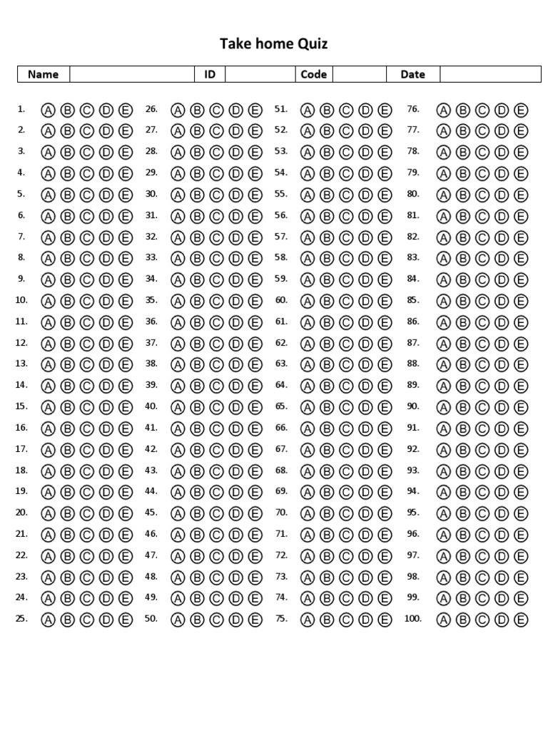 Multiple Choice - Model 6 | PDF