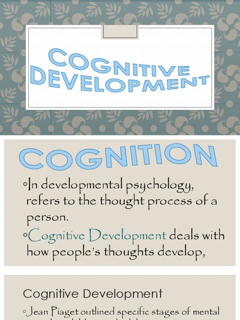 Cognitive Development | PDF