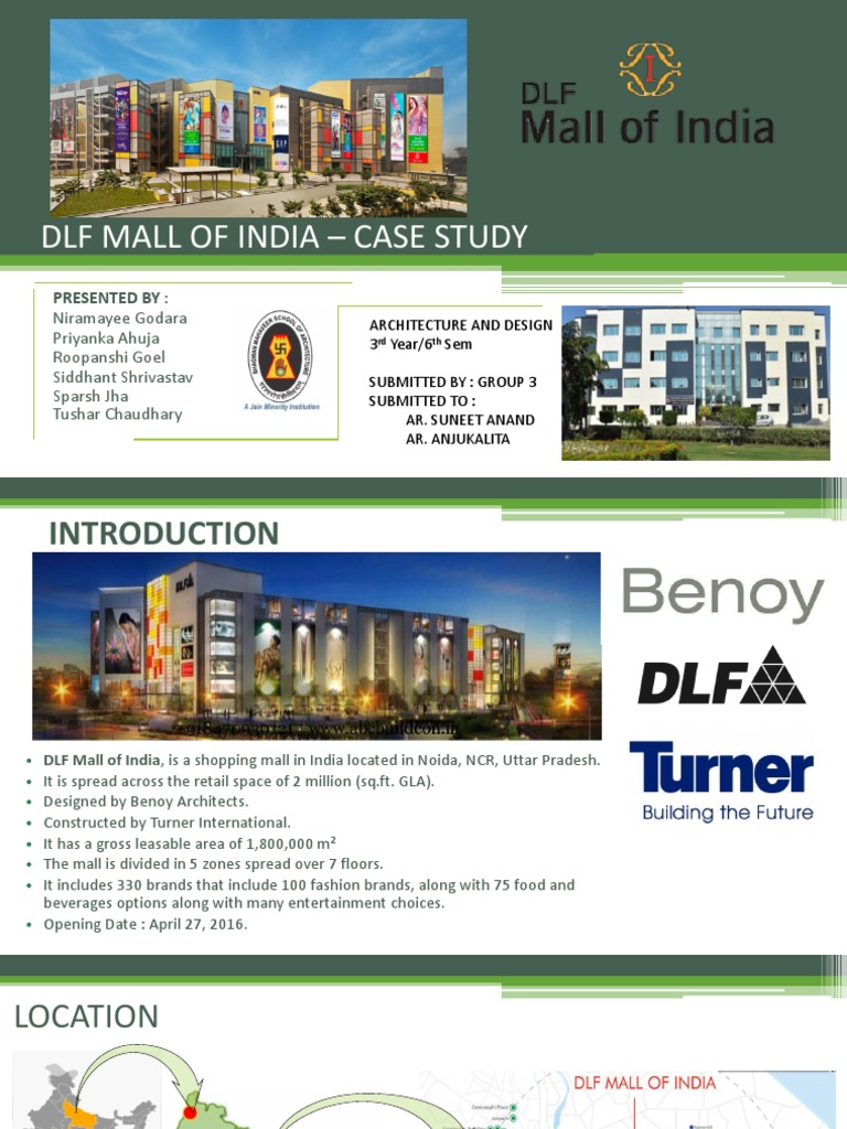 DLF Mall of India - Case Study | PDF | Green Building | Shopping Mall