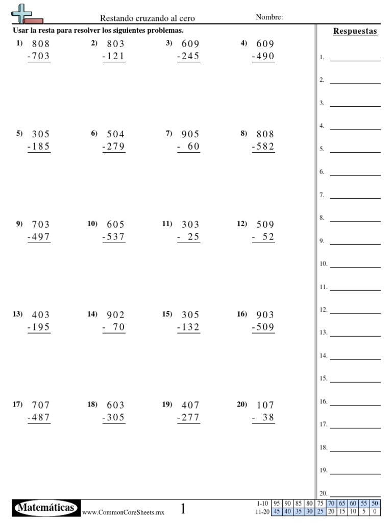 Restando Cruzando Al Cero: Matemáticas | Download Free PDF | Chess | Sports