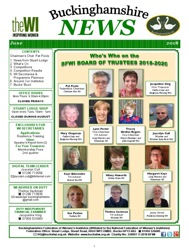 Buck Fed Newsletter June 2018 | PDF