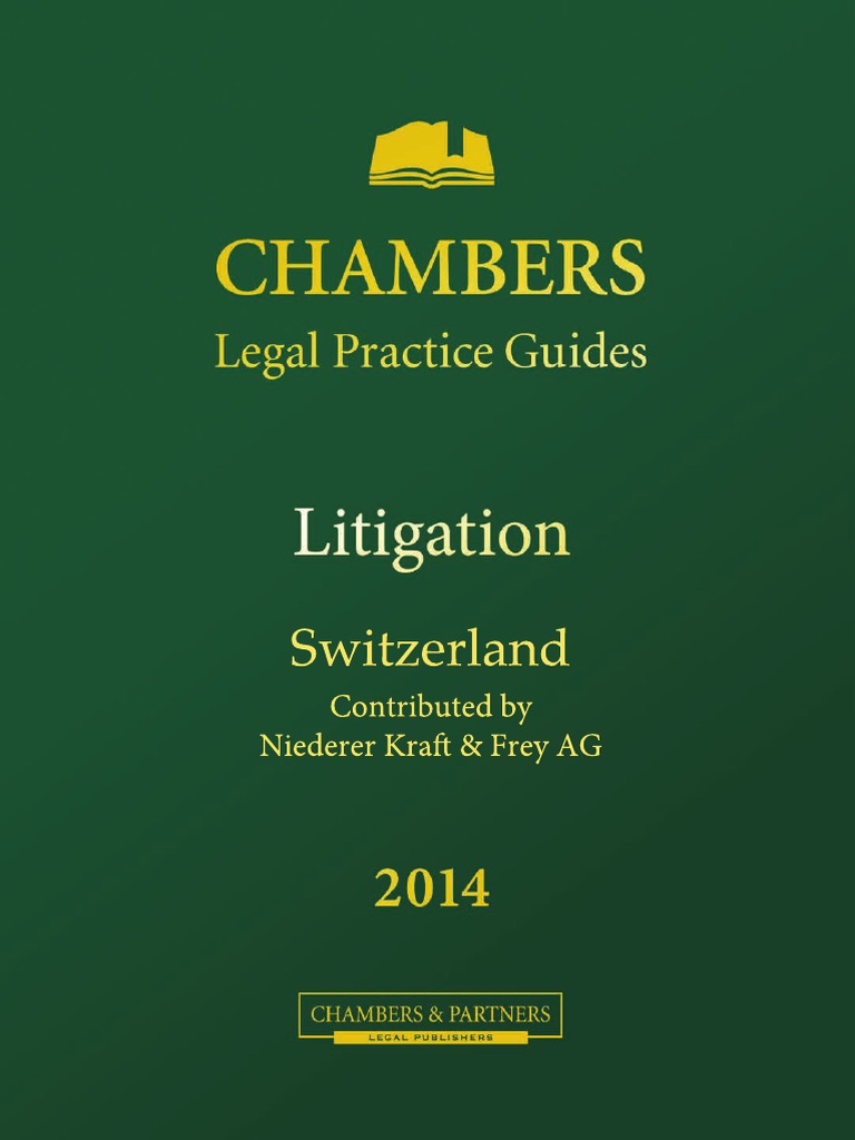 Chambers Legal Practice Guides Litigation Switzerland | PDF ...