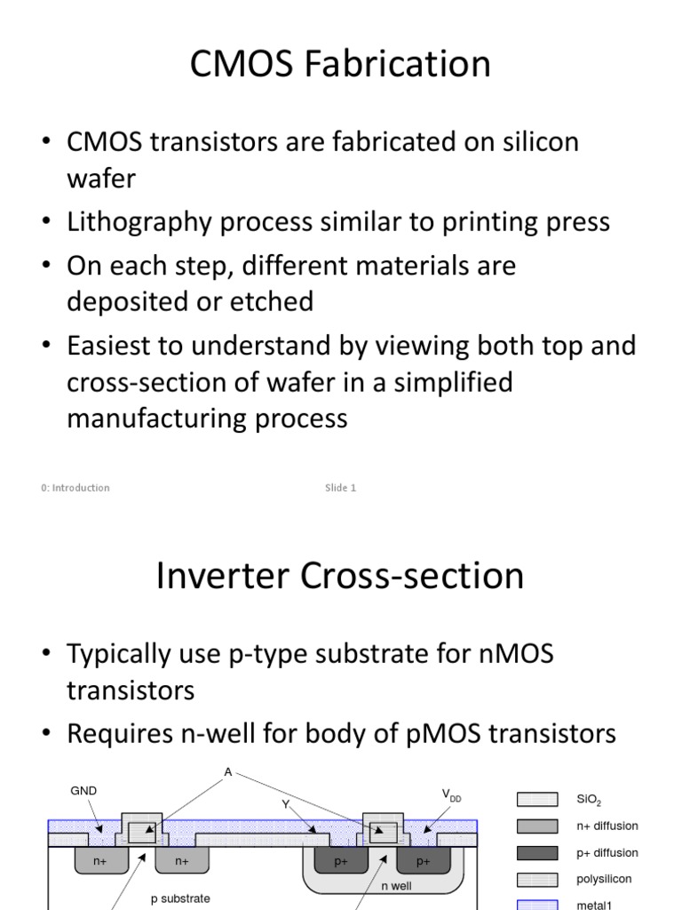 CMOS Fabrication Process Overview | PDF | Wafer (Electronics) | Cmos