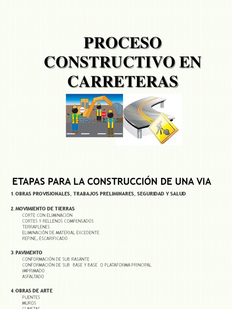 Proceso constructivo y etapas para la construcción de una vía a nivel de trocha | PDF | La ...