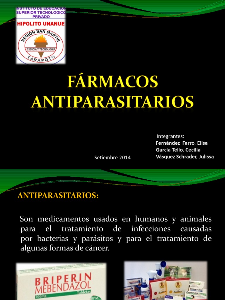 antiparasitarios (2).pptx | Microbiología | Drogas