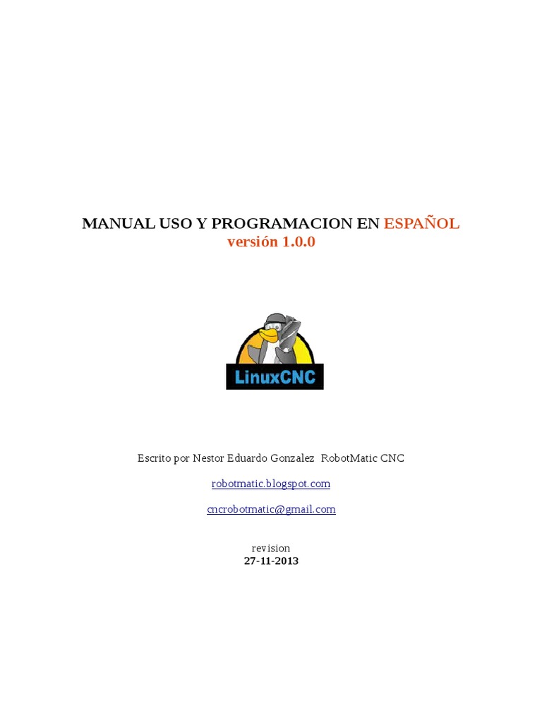 Manual Linuxcnc Es | PDF | Ubuntu (sistema operativo) | Hilo (Computación)