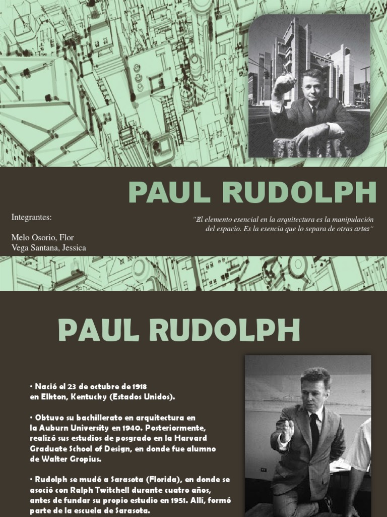 Paul Rudolph: Arquitectura y Proyectos | PDF | Arte