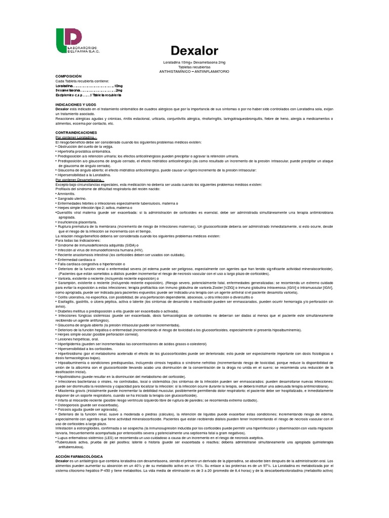 1608181124551.a. Dexalor Inserto | PDF | Glucocorticoides ...