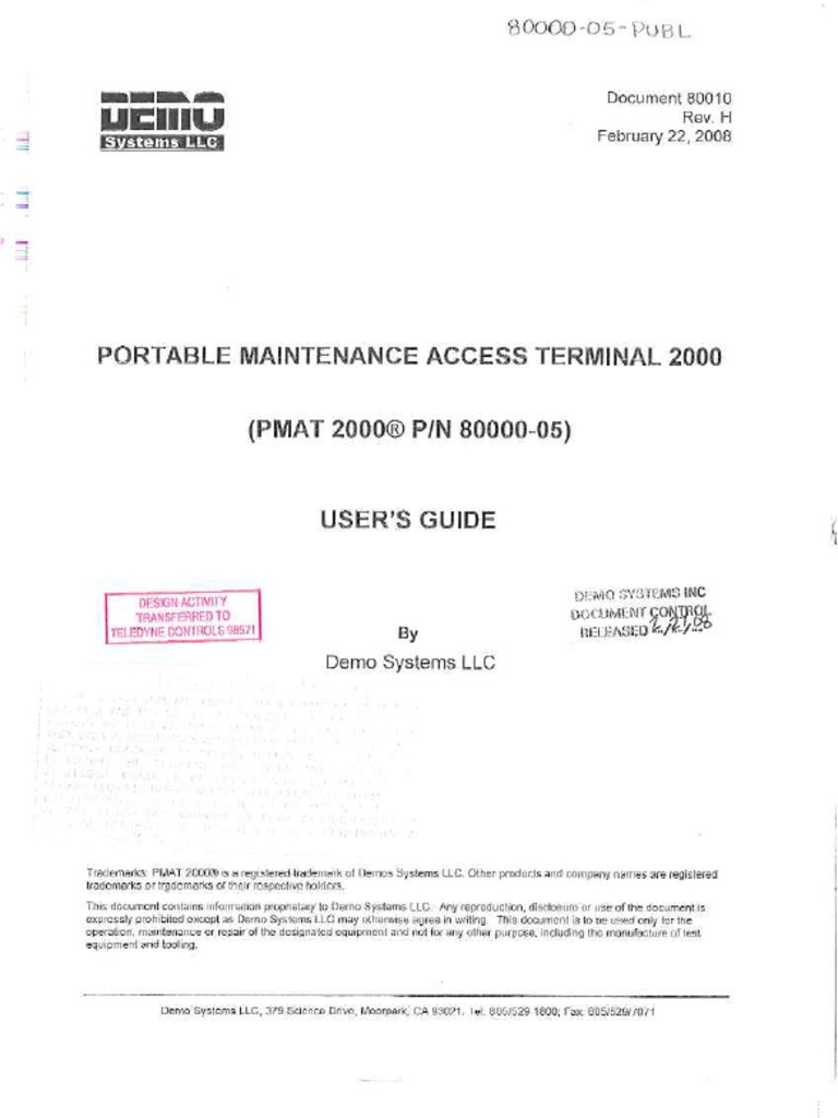 Pmat 2000 | PDF