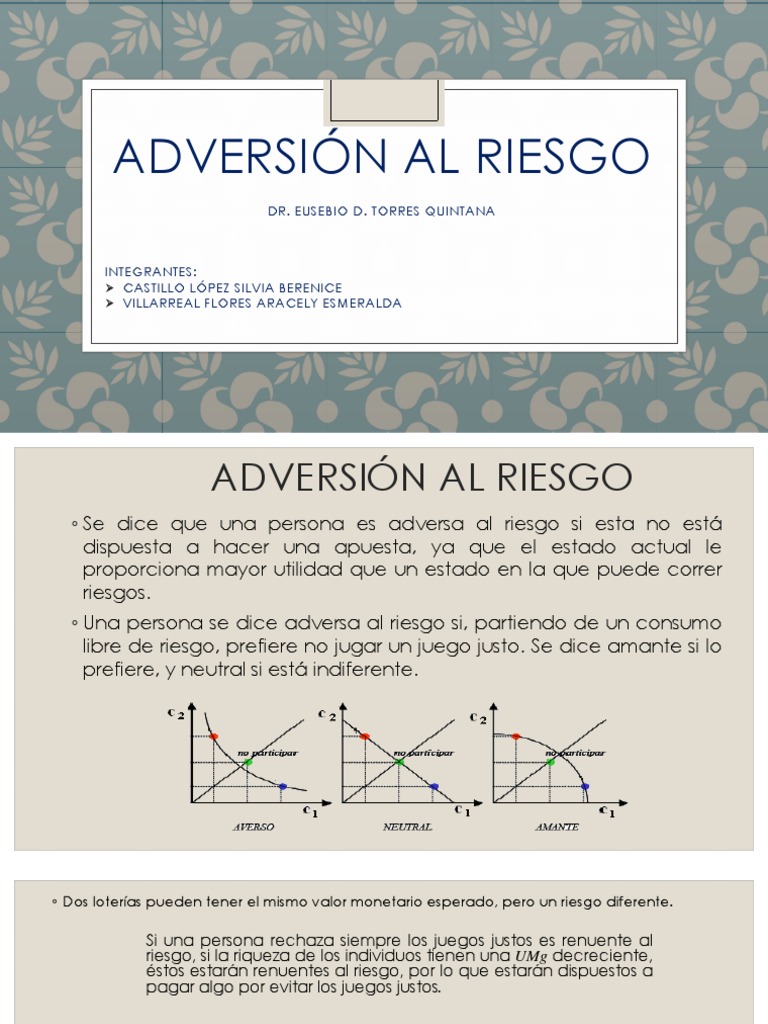 Aversion Al Riesgo | PDF | Aversión al riesgo | Euro