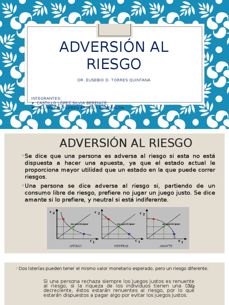 Aversion Al Riesgo | PDF | Aversión al riesgo | Ahorro