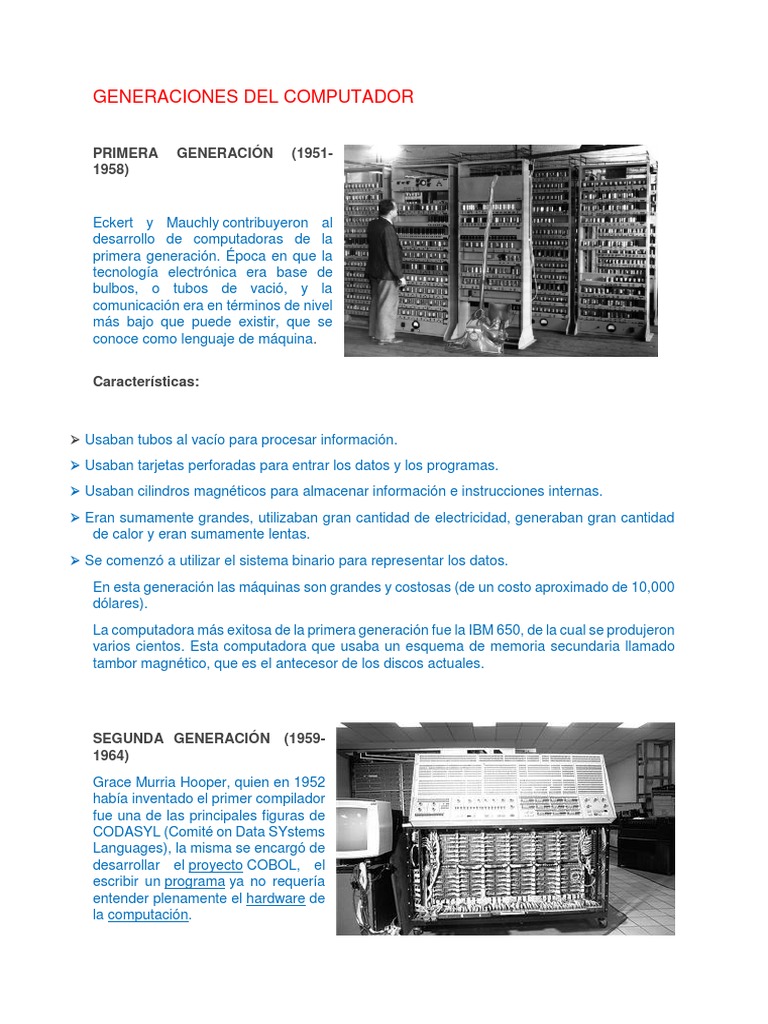 Linea de Tiempo Sobre La Evolucion de La PC | PDF | Microprocesador | Circuito integrado