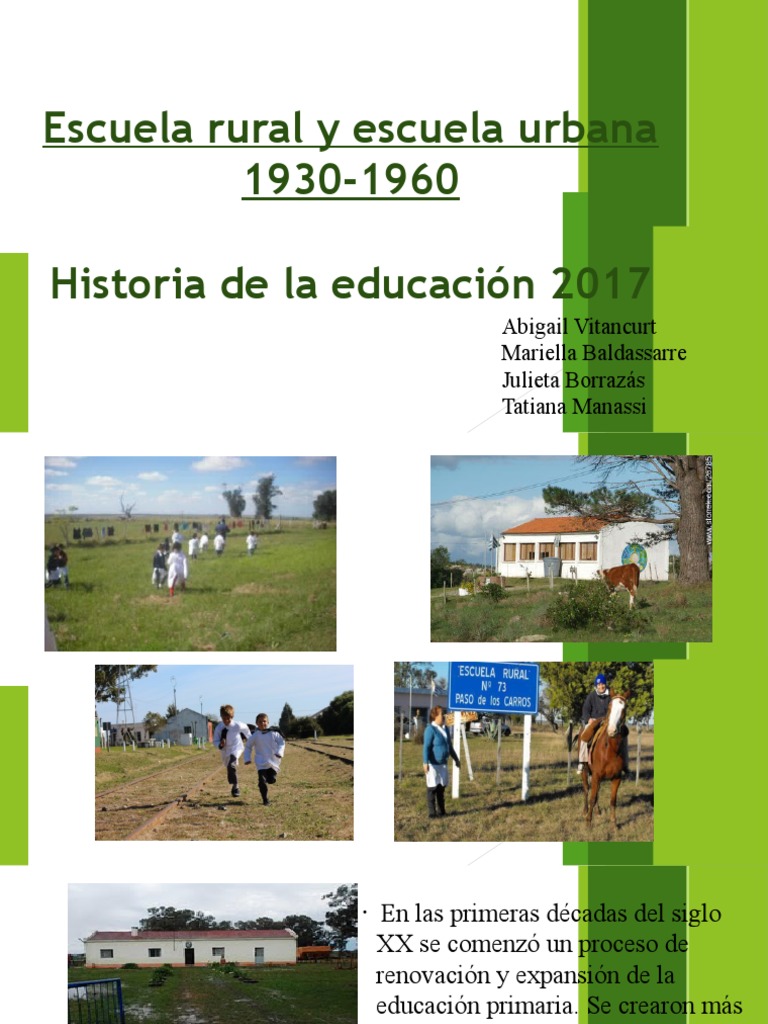 005 - Escuelas Rurales y Urbanas | PDF | Uruguay | Maestros