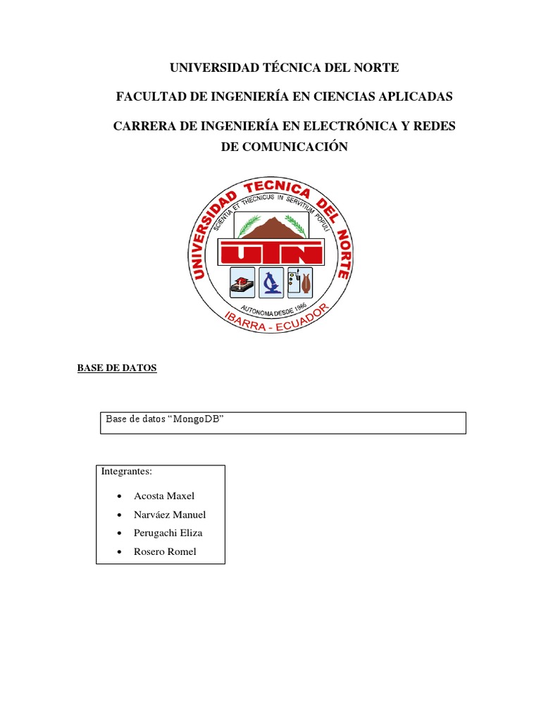 Base de Datos MongoDB | PDF | Mongo Db | Json