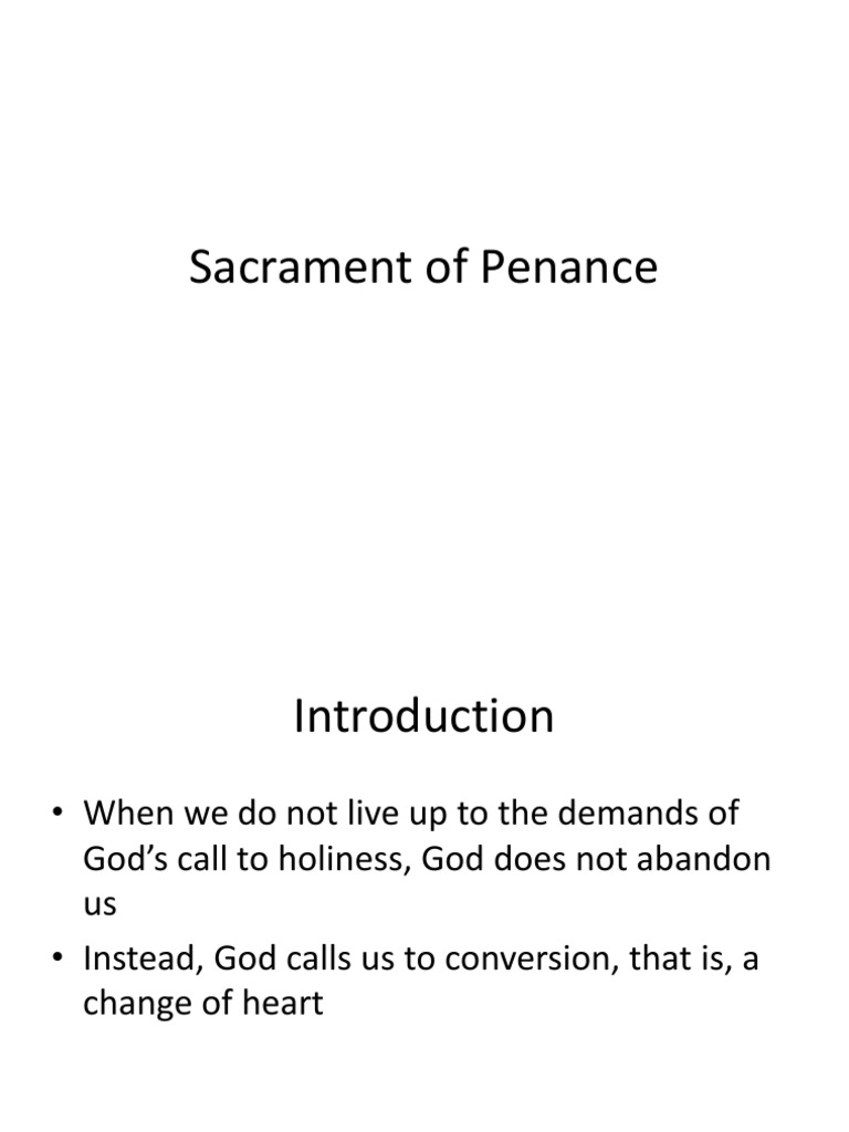 Understanding the Sacrament of Penance | PDF | Penance | Confession ...