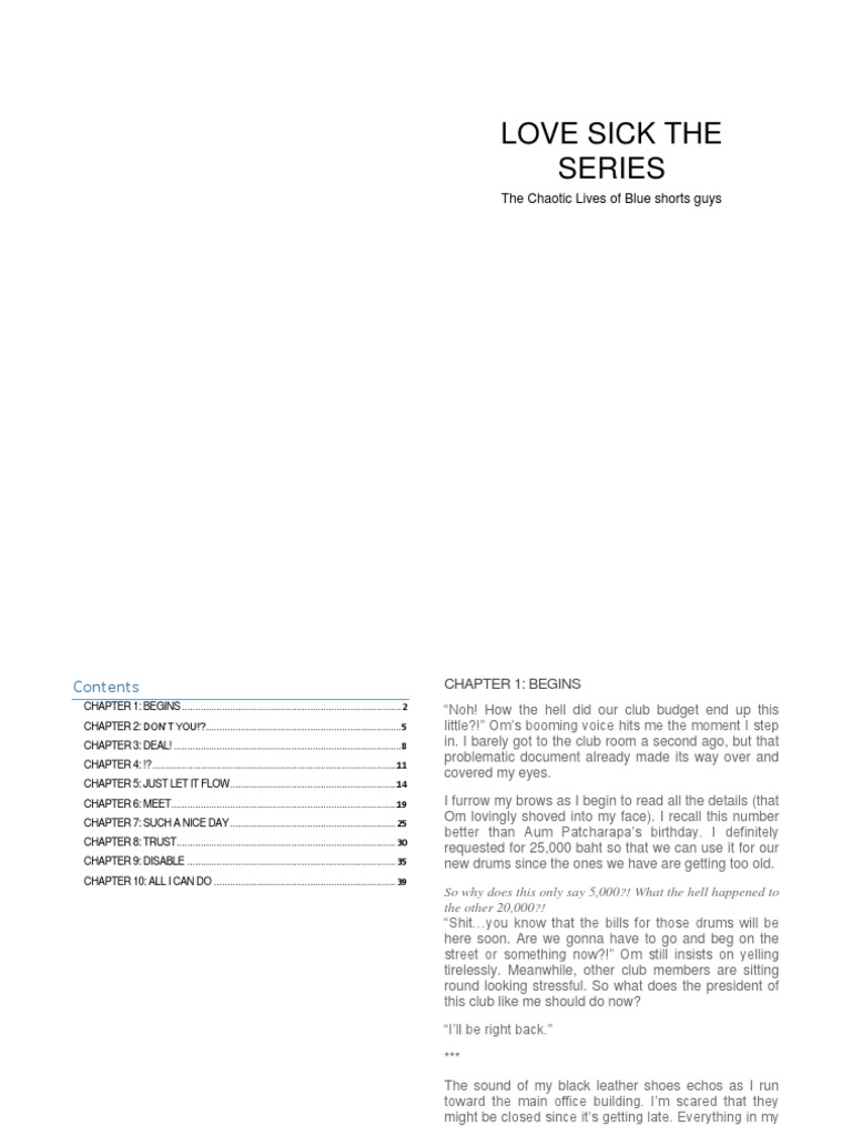Love Sick The Series | PDF