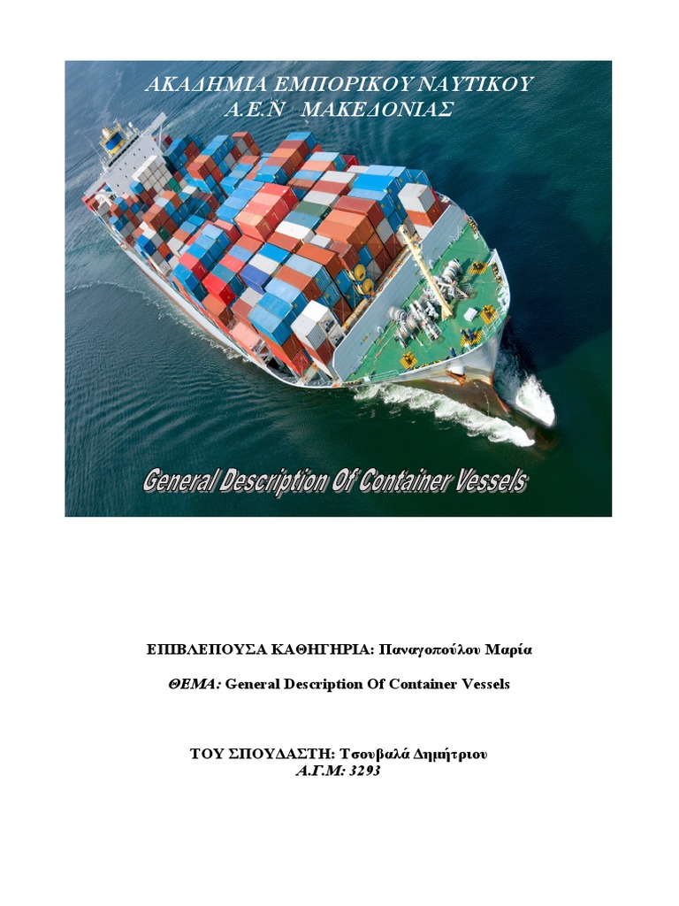 General Discription of Container Vessel | PDF