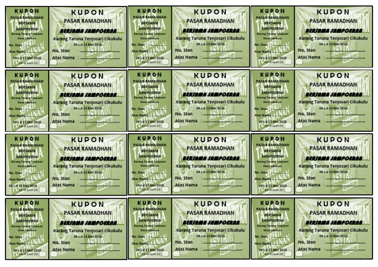 Kupon Pasar | PDF